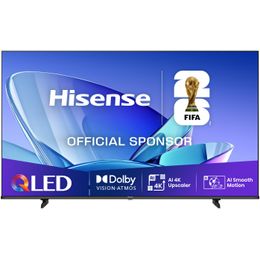 HISENSE QLED-Fernseher "43E77Q", Energieeffizienz: E, transparent (schwarz), 43 &Prime;, Fernseher, 4K UHD QLED, QLED-Fernseher