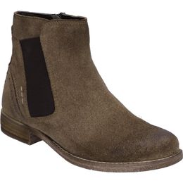 Stiefelette Josef Seibel "Sienna 35, taupe", Damen, Gr. 38, grau (taupe), Obermaterial: 100% Rindsleder Leather cow., Schuhe Stiefelette