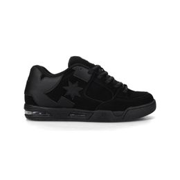 Sneaker DC Shoes "DC Command", Herren, Gr. 10 (43), schwarz (schwarz, schwarz), Obermaterial:50.46% Leder, 49.54% Synthetikmaterial;, Schuhe Sneaker