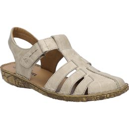 Sandale Josef Seibel "Rosalie 48, creme", Damen, Gr. 44, beige (creme), Obermaterial: 100% Rindsleder Leather cow., Schuhe Sandale
