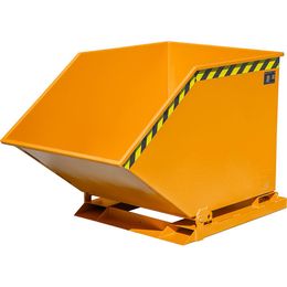 eurokraft pro Sp&auml;ne-Kippmulde, Volumen 600 Liter, gelborange