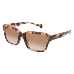 Ralph Lauren Ralph 0RA5312U | Damen-Sonnenbrille | Fassung: Vollrand, Quadratisch, Acetat, Havanna | Glasfarbe: Braun Verlaufend