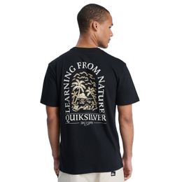 T-Shirt Quiksilver "Evo Learning From Nature", Herren, Gr. XL, schwarz, Obermaterial: 100% Walkfrottier;, Shirts T-Shirt