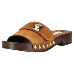 Pantolette Steve Madden "Steve Madden Pantoletten Leder", Herren, Gr. 37, chestnut, Leder, Schuhe Pantolette