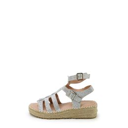 FINDLAY Damen Sandale "TILIA", Gr. 36silberfarben, Lederimitat, Schuhe, im funkelnden Design