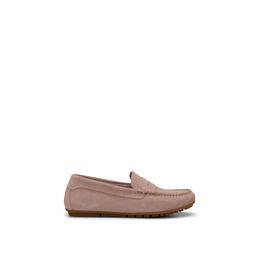 Marc O'Polo MARC O'POLO Damen Mokassin "aus Velours-Rindleder", Gr. 40, rosa, Obermaterial: 100% Leder, unifarben, Schuhe
