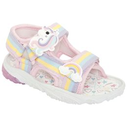 Sandale Disney "UNICORN", M&auml;dchen, Gr. 30, pink, Textil, Schuhe Sandale, mit cooler Blinkfunktion