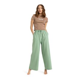 Outdoorhose Roxy "Lekeitio Break", Damen, Gr. XL, gr&uuml;n, Obermaterial: 55% Leinen, 45% Viskose;, Hosen Outdoorhose