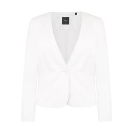 Jackenblazer Zero "Blazer mit Paspeltaschen", Damen, Gr. 40, wei&szlig; (sanftes wei&szlig;), Obermaterial: 75% Polyester PES. 21% Viskose CV. 4% Elasthan EL., Blazer Jackenblazer