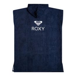Badeponcho Roxy "Sunny Joy", Damen, blau, Obermaterial:100% Walkfrottier;, Hausm&auml;ntel Badeponcho