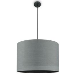 Paco Home Pendelleuchte "TOM", schwarz (schwarz, grau), 1, &Oslash; 38cm H: 25cm, Leuchten, mit kompatiblen Dimmer und Leuchtmittel, Pendelleuchte
