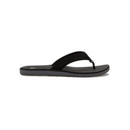 Sandale Quiksilver "Carver Suede Core", Herren, Gr. 8(41), schwarz (schwarz 1), Obermaterial:Obermaterial: Leder / Au&szlig;ensohle: Synthetischer Gummi;, Schuhe Sandale