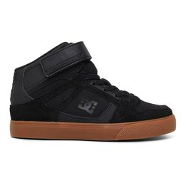 Sneaker DC Shoes "Pure High-Top EV", M&auml;dchen, Gr. 2(33), schwarz (schwarz, gum), Obermaterial:Obermaterial: Leder / Futter: Textil / Au&szlig;ensohle: Gummi;, Schuhe Sneaker