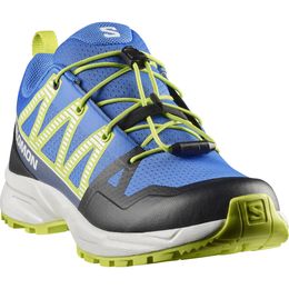 Wanderschuh Salomon "OUTSCAPE J", Jungen, Gr. 34, strong blau, wei&szlig;, acid lime, Synthetik, Textil, Schuhe Wanderschuh, f&uuml;r Kinder & Jugendliche