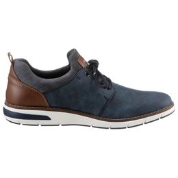 Rieker Herren Slip-On Sneaker, Gr. 40, blau, Lederimitat, Textil, Schuhe, Slipper, Freizeitschuh, Halbschuh mit modischer Laufsohle