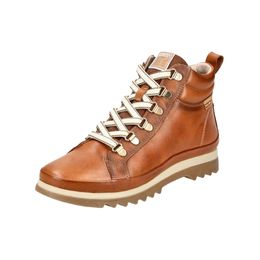 Pikolinos Damen Schn&uuml;rstiefelette "Pikolinos Stiefelette Leder", Gr. 36brandy, Leder, Schuhe