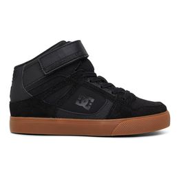 Sneaker DC Shoes "Pure High-Top EV", M&auml;dchen, Gr. 11(28), schwarz (schwarz, gum), Obermaterial:Obermaterial: Leder / Futter: Textil / Au&szlig;ensohle: Gummi;, Schuhe Sneaker