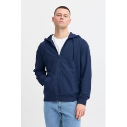 Sweatjacke Blend "BHBrody", Herren, Gr. M, blau (marineblaus), Sweatware, 60% Baumwolle, 40% Polyester, unifarben, Basic, regular fit normal, eingesetzt, Sweatjacken Sweatjacke, Gem&uuml;tliche Sweatjacke mit Kapuze