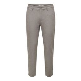 Only & Sons Chinohose ONLY & SONS "ONSMARK SLIM BRUSHED PIQUE 0353 PANTS", Herren, Gr. 36, L&auml;nge 32, gr&uuml;n (falcon), Web, Obermaterial: 64% Polyester, 33% Viskose, 3% Elasthan, unifarben, slim fit lang, Hosen Chinohose