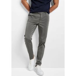 Chinohose Cinque "CIWOOD_2", Herren, Gr. 106, L-Gr, grau (anthrazit), Web, Obermaterial: 97% Baumwolle, 3% Elasthan, regular fit lang, Hosen Chinohose, im italienischen Look