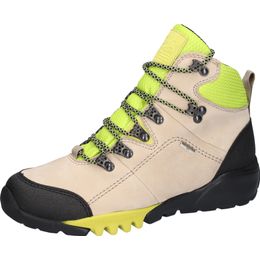 Waldl&auml;ufer Trekkingschuh WALDL&Auml;UFER "H-AMIATA", Herren, Gr. 7,5 (41), creme, limette, schwarz, Gummi, Nubukleder, Textil, Veloursleder, Schuhe Trekkingschuh, Outdoorschuh, Wanderschuh, Schn&uuml;rboots, Schuhweite H (= sehr weit)