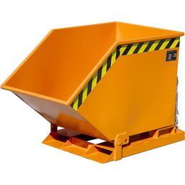 eurokraft pro Sp&auml;ne-Kippmulde, Volumen 250 Liter, gelborange