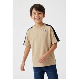 T-Shirt Converse "CNVB BLEACHER SNEAKER TEE", Jungen, Gr. 164/170 (176), hay day, Obermaterial: 60% Baumwolle, 40% Polyester, Rundhals, Shirts T-Shirt, f&uuml;r Kinder und Jugendliche, Kurzarmdesign, sportlicher Stil