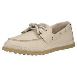Bootsschuh Dolce Vita "Dolce Vita Halbschuhe Leder", Damen, Gr. 38, bone, Leder, Schuhe Bootsschuh