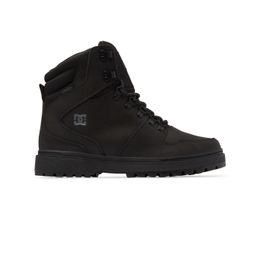 Stiefel DC Shoes "Peary Tr", Herren, Gr. 8(40,5), schwarz (schwarz, schwarz), Obermaterial:Obermaterial: Leder (Kuh) / Futter: Textil / Au&szlig;ensohle: Gummi;, Schuhe Stiefel