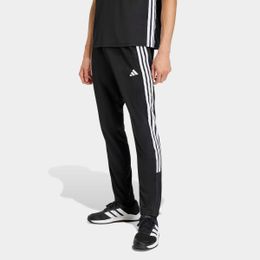 Herren Sporthose "WORKOUT ESSENTIALS ALL-SET 3-STREIFEN, GEWIRKTES MATERIAL", XL, N-Gr, schwarz, adidas Performance, Obermaterial: 100% Polyester,