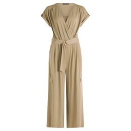 Jumpsuit Betty Barclay "Jumpsuit mit Eingrifftaschen", Damen, Gr. 42, EURO, gr&uuml;n (soft olive), Obermaterial: 94% Polyester PES. 6% Elasthan EL., Overalls Jumpsuit