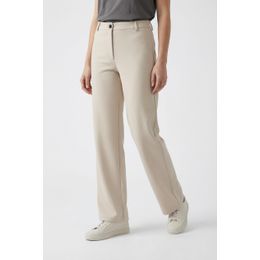 Stoffhose Freequent "FQNANNI-PANTS", Damen, Gr. M, N-Gr, beige (moonbeam melange), Web, Obermaterial: 73% Polyester, 24% Viskose, 3% Elasthan, unifarben, bequem lang, Hosen Stoffhose, Sommerhose mit Seiten-und Ges&auml;&szlig;taschen