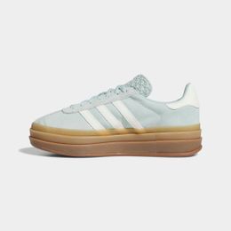 Damen Sneaker "GAZELLE BOLD", adidas originals, Gr. 40,5ash gr&uuml;n, sanftes wei&szlig;, gum 2, Leder, Synthetik, Schuhe