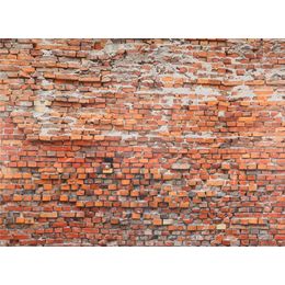 Vliestapete Komar "Vlies - Bricklane - Gr&ouml;&szlig;e 368 x 248 cm", braun, B:368m L:248m, Vlies, Tapeten, Wohnzimmer, Schlafzimmer