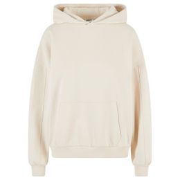 Urban Classics Damen Kapuzenpullover "Urban Classics Damen Ladies Organic Oversized Hoody", beige, Gr. L, unifarben, 100% Baumwolle, Pullover
