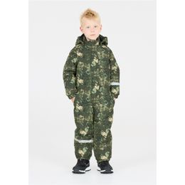 ZIGZAG Kinder Schneeoverall "Tower", gr&uuml;n, Gr. 122, 100% Polyester, Overalls, mit wasser- und winddichter TPU-Membran
