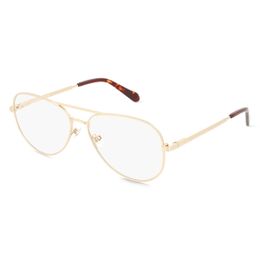 Fossil 7206G Brille Herren | Fassung: Vollrand, Pilot, Gold Hell