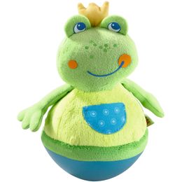 Greifling Haba "Stehauffigur Frosch", gr&uuml;n, Greifspielzeug, BabyH:15cm, Kunststoff, Polyester, Greifling, H:15cm