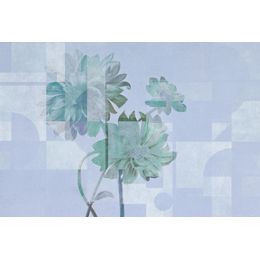 Livingwalls Fototapete LIVING WALLS "Walls by Patel Queen`s Garden", blau, B:4m L:2,7m, Vlies, Tapeten, Vlies, Wand