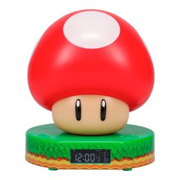 Paladone Wecker "Super Mario Pilz Mushroom digital Wecker", bunt (rot), Wecker, Wecker