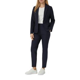Damen Stoffhosenavy, Gr. 38, s.Oliver BLACK LABEL, unifarben, Web, Obermaterial: 62% Polyester, 33% Viskose, 5% Elasthan. Futter: 100% Polyester,