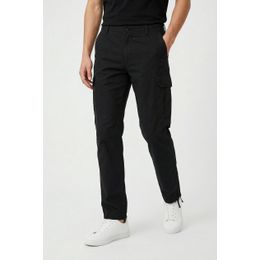 Jack & Jones JACK & JONES Herren Cargohose "JPSTKANE BARKLEY CARGO PANT NOOS", schwarz, Gr. 34, unifarben, Web, Obermaterial: 100% Baumwolle, Hosen