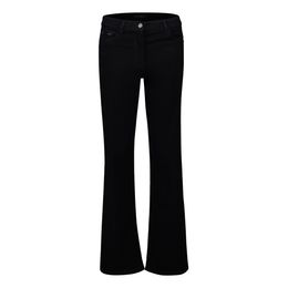 Relaxhose Betty Barclay "Casual-Hose mit Strass", Damen, Gr. 46, EURO, schwarz (schwarz denim), Obermaterial: 99% Baumwolle CO. 1% Elasthan EL., Hosen Relaxhose