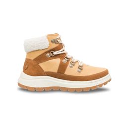 Bootsschuh Roxy "Alyah", Damen, Gr. 9(40), camel, Obermaterial:Obermaterial: 82% Leder / 16% Microfaser, 2% Metall, Futter: 100% Microfaser, Laufsohle: 100% Gummi;, Schuhe Bootsschuh
