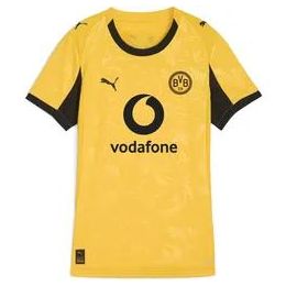 Trainingsshirt Puma "Borussia Dortmund 25/26 Cup Trikot Damen", Damen, Gr. XL, gelb sizzle schwarz, 100% Polyester, regular fit, Rundhals, Shirts