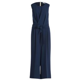 BETTY & CO Jumpsuit BETTY & CO "Jumpsuit ohne Arm", Damen, Gr. 46, EURO, blau (dunkelblau), Obermaterial: 100% Polyester PES., Overalls Jumpsuit
