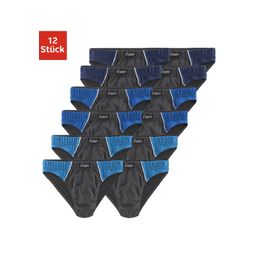 Le Jogger Herren Slip, Gr. 9, blau, Jersey, Obermaterial: 100% Baumwolle, unifarben, Unterhosen, mit Farbhighlights