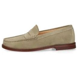 Loafer Henry Stevens "Riley W PL", Damen, Gr. 36, beige, Kalbsvelours, Schuhe Loafer