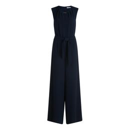 BETTY & CO Jumpsuit BETTY & CO "Jumpsuit ohne Arm", Damen, Gr. 46, EURO, blau (dunkelblau), Obermaterial: 100% Polyester PES., Overalls Jumpsuit