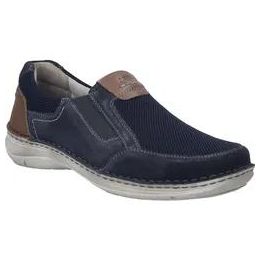Slipper Josef Seibel "New Anvers 78, indigo-kombi", Herren, Gr. 40, blau (indigo, kombi), Obermaterial: 100% Rindsleder Leather cow., Schuhe Slipper